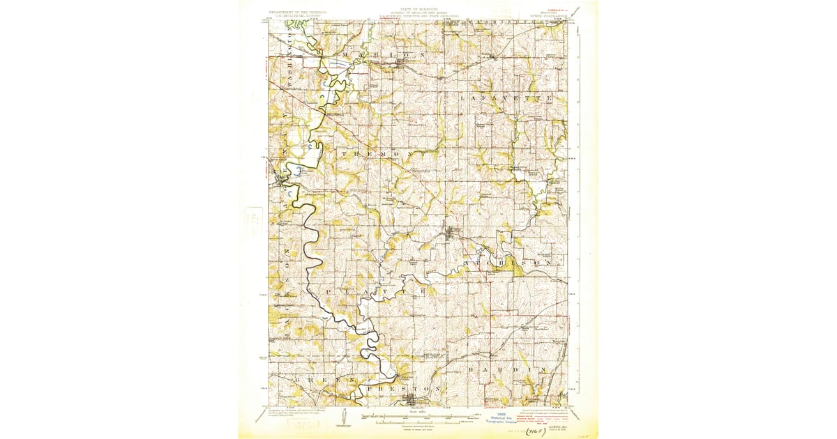 1925 Map of Gower, MO — High-Res | Pastmaps