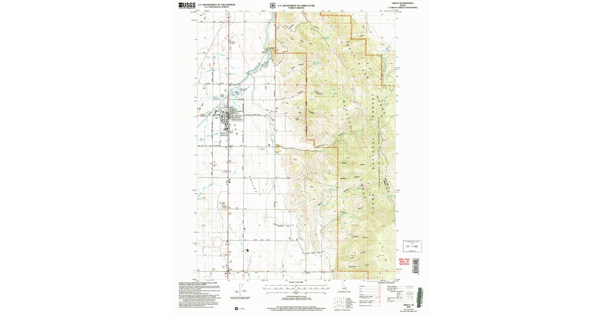 2000s (21st Century) Maps of Grace, ID | Pastmaps