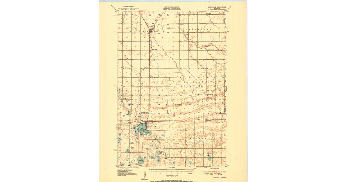 Old Maps of Big Stone Hutterite Colony, MN for Academic Research | Pastmaps