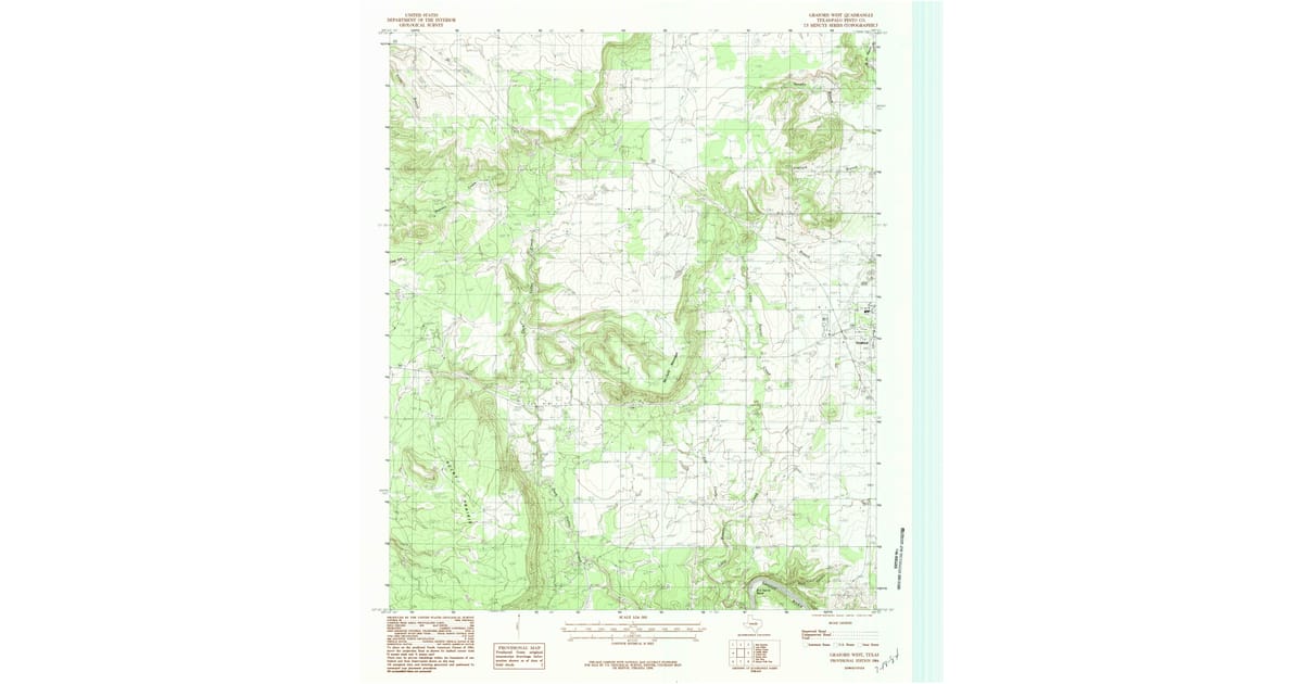 1984 Map of Graford West, Palo Pinto County, TX — High-Res | Pastmaps