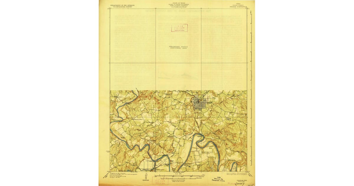 1927 Map of Graham, TX — High-Res | Pastmaps