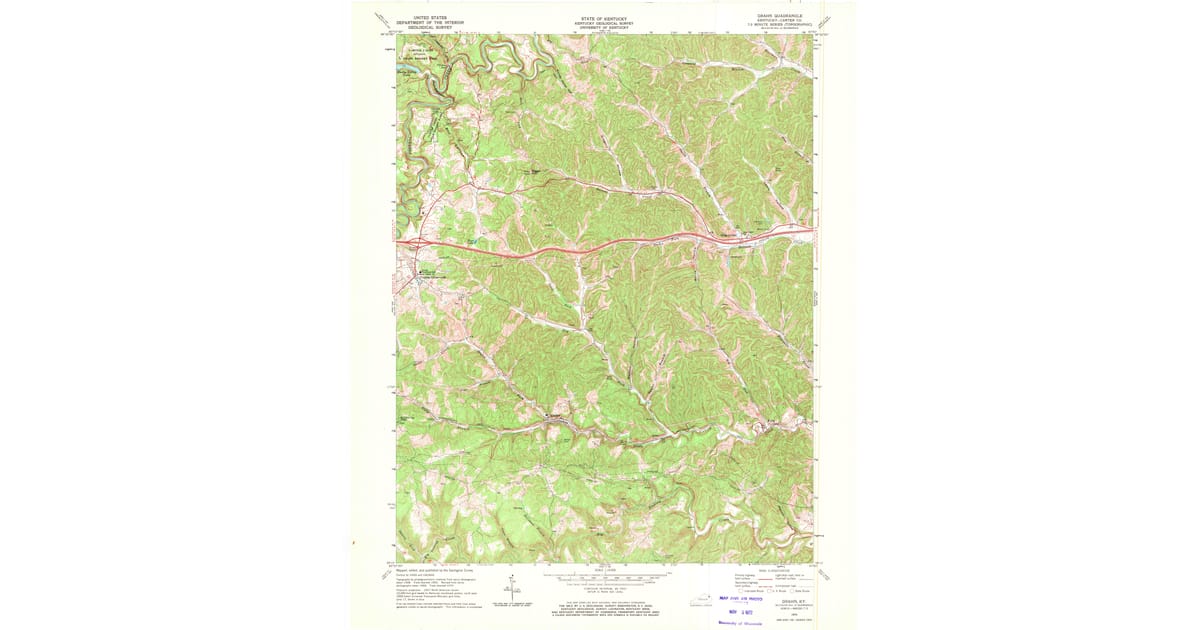 1970s Maps of Carter County, KY | Pastmaps