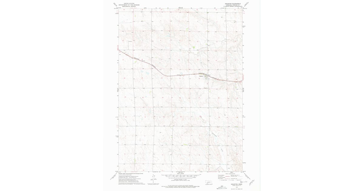 1973 Map of Grainton, Perkins County, NE — High-Res | Pastmaps