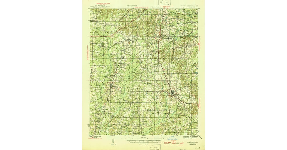 Old Maps of Kickapoo, LA for Hiking & Exploration | Pastmaps