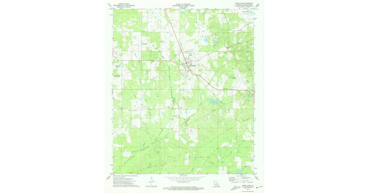 1970s Maps of Grand Cane, LA | Pastmaps