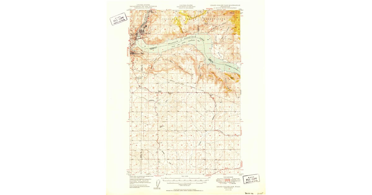 1950s Maps of Okanogan County, WA | Pastmaps