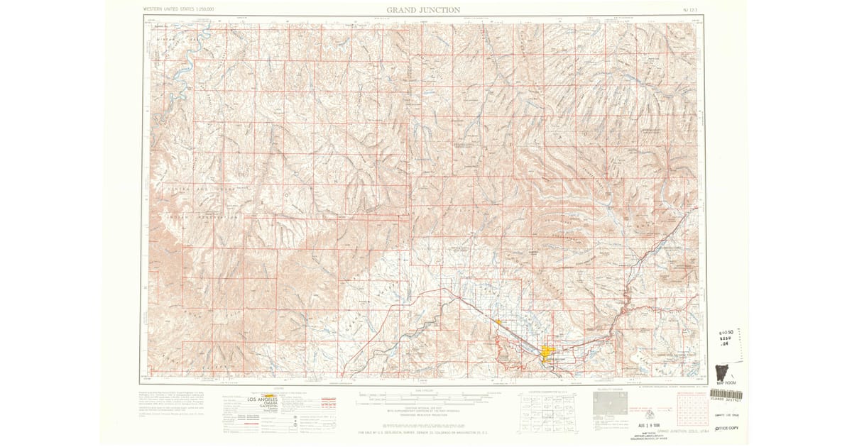 1965 Map of Grand Junction, CO — High-Res | Pastmaps
