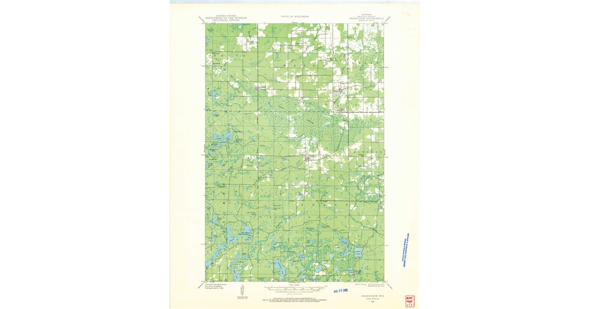 Old Historical Maps of Mason, WI | Pastmaps