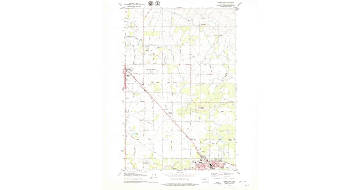 1978 Map of Grandview, WA — High-Res | Pastmaps