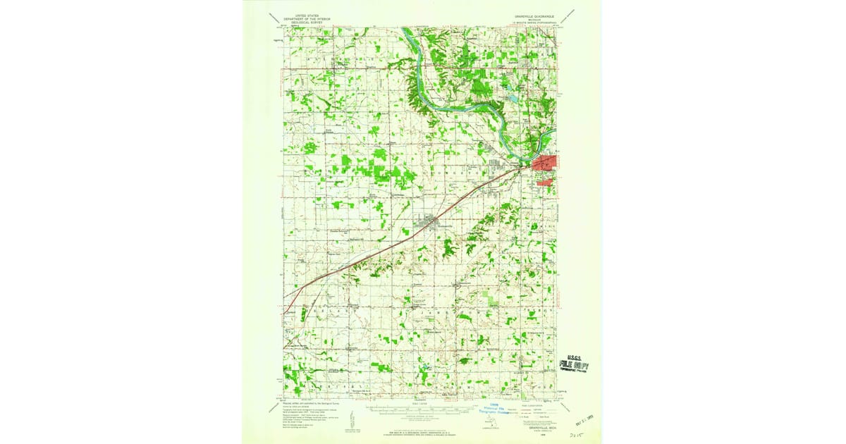 1950s Maps of Zeeland Charter Township, MI | Pastmaps
