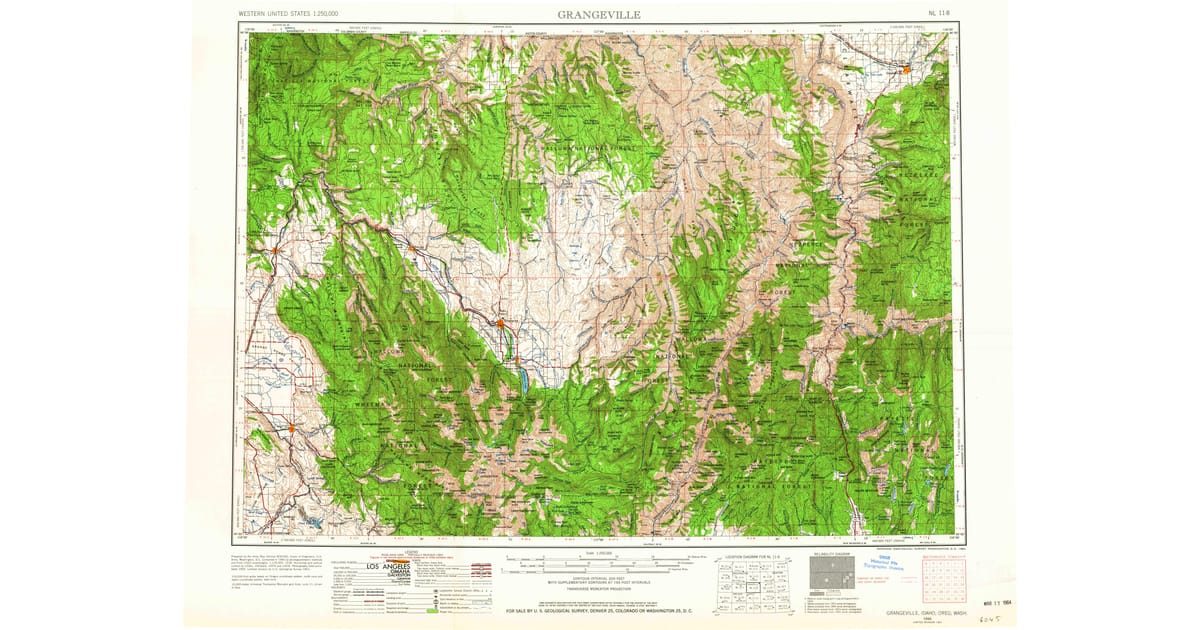 Old Maps of Enterprise, OR for Metal Detecting | Pastmaps