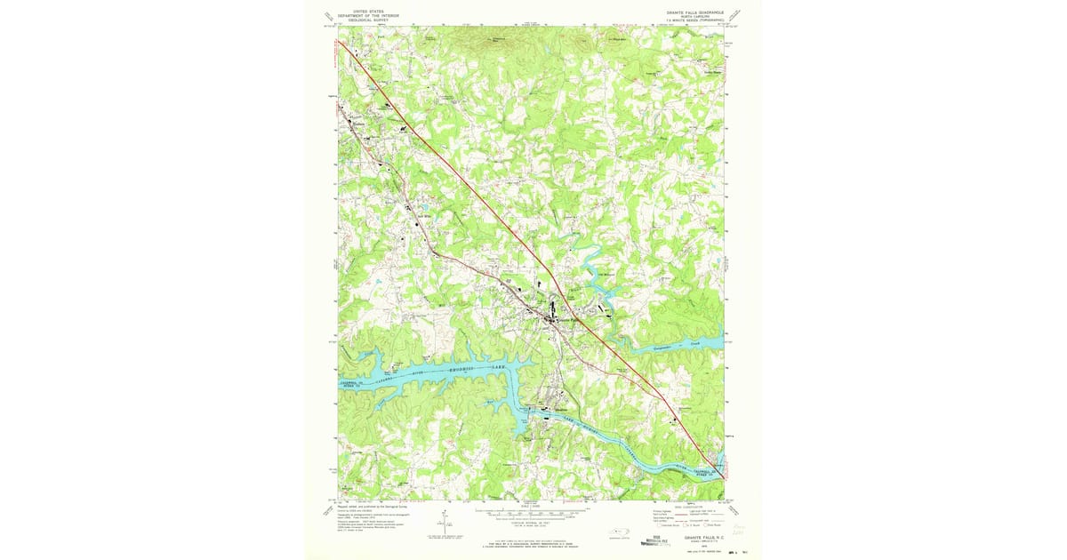 1970s Maps of Hudson, NC | Pastmaps