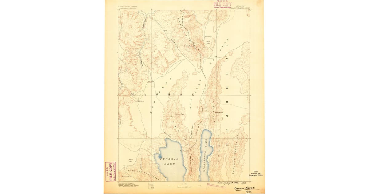 Old Maps of Pyramid, NV | Pastmaps