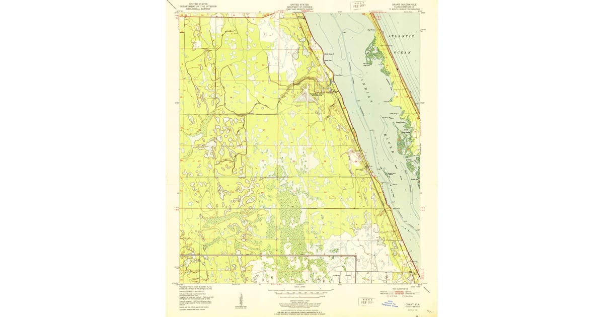 1950s Maps of Barefoot Bay, FL | Pastmaps
