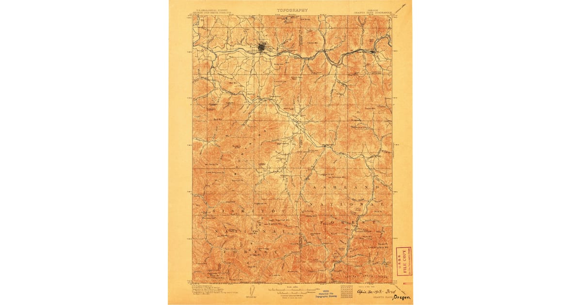 Old Maps of Grants Pass, OR | Pastmaps