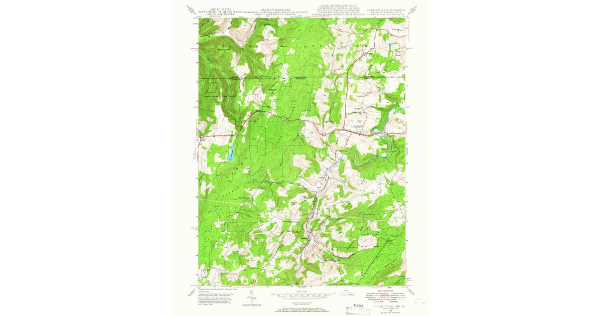 1940s Maps of Garrett County, MD | Pastmaps