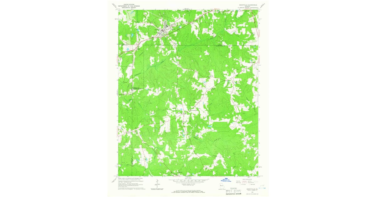 1960s Maps of Luthersville, GA | Pastmaps