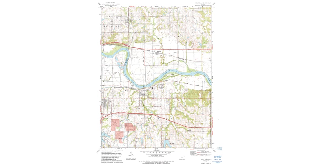 1980s Maps of Spencer, KS | Pastmaps