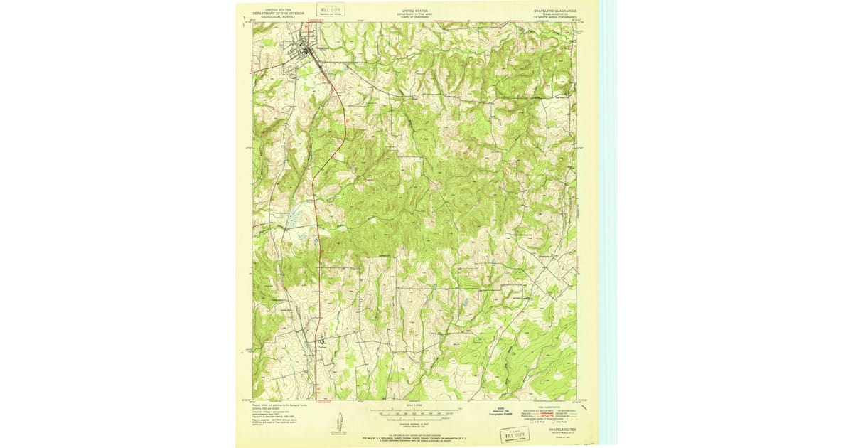 Old Maps of Grapeland, TX | Pastmaps