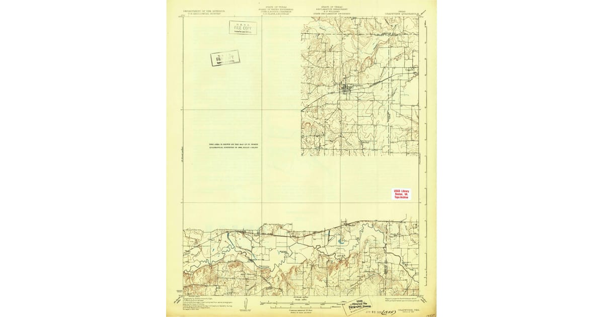 1931 Map of Grapevine, TX — High-Res | Pastmaps