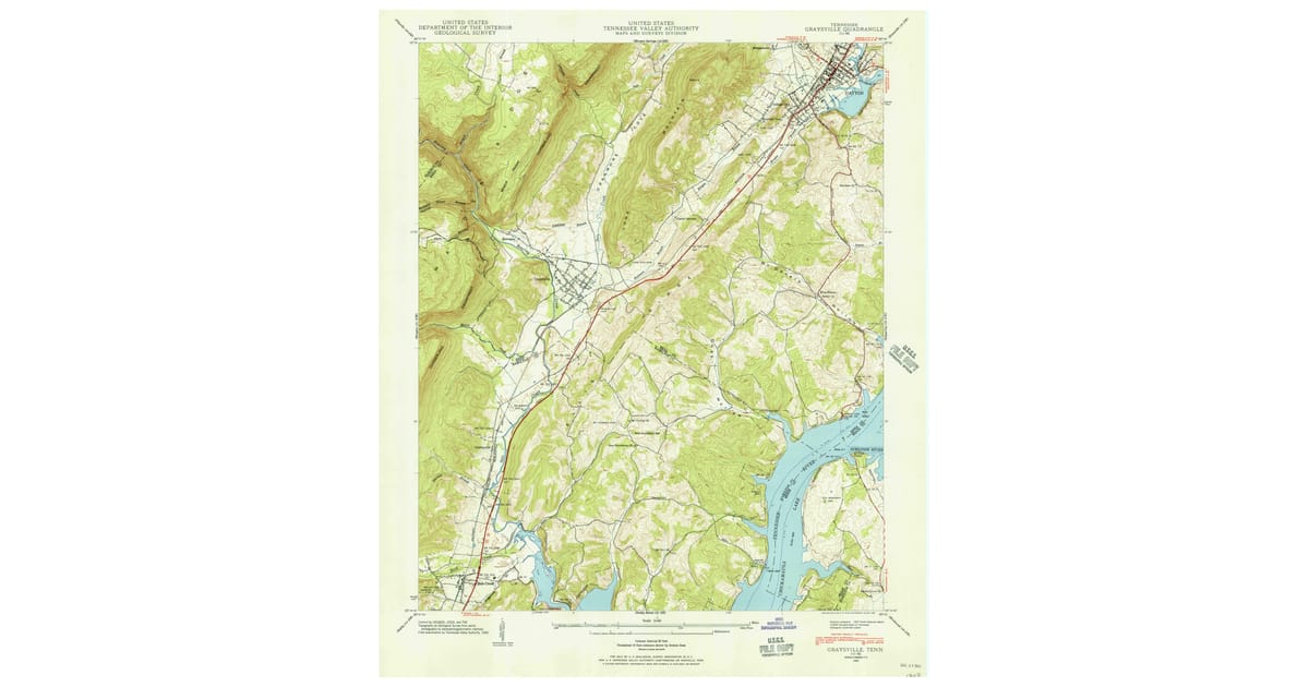 1940s Maps of Bledsoe County, TN | Pastmaps