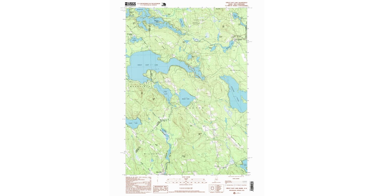 1990s Maps of Acton, ME | Pastmaps