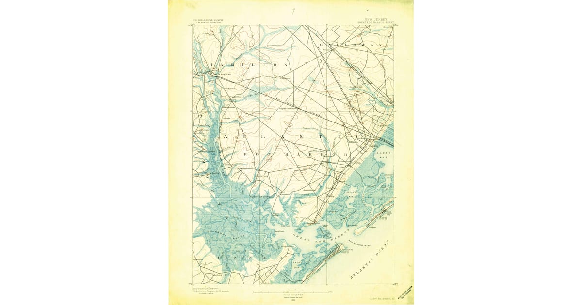Old Maps of Hamilton Township, NJ for Hiking & Exploration | Pastmaps