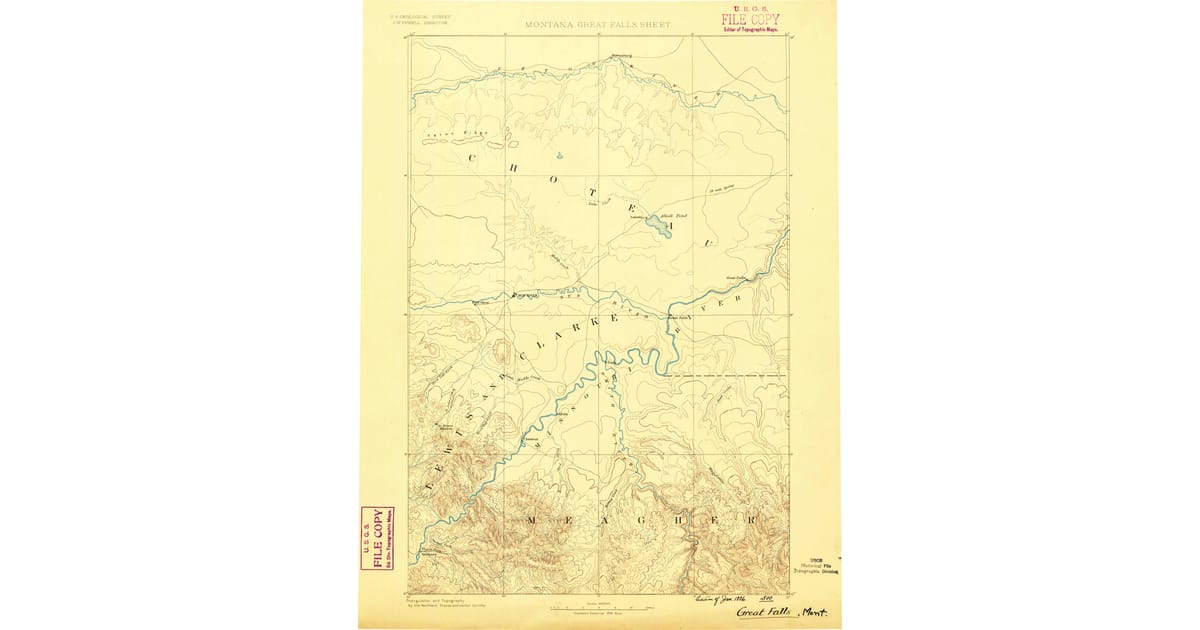 Old Maps of Dutton, MT for Metal Detecting | Pastmaps