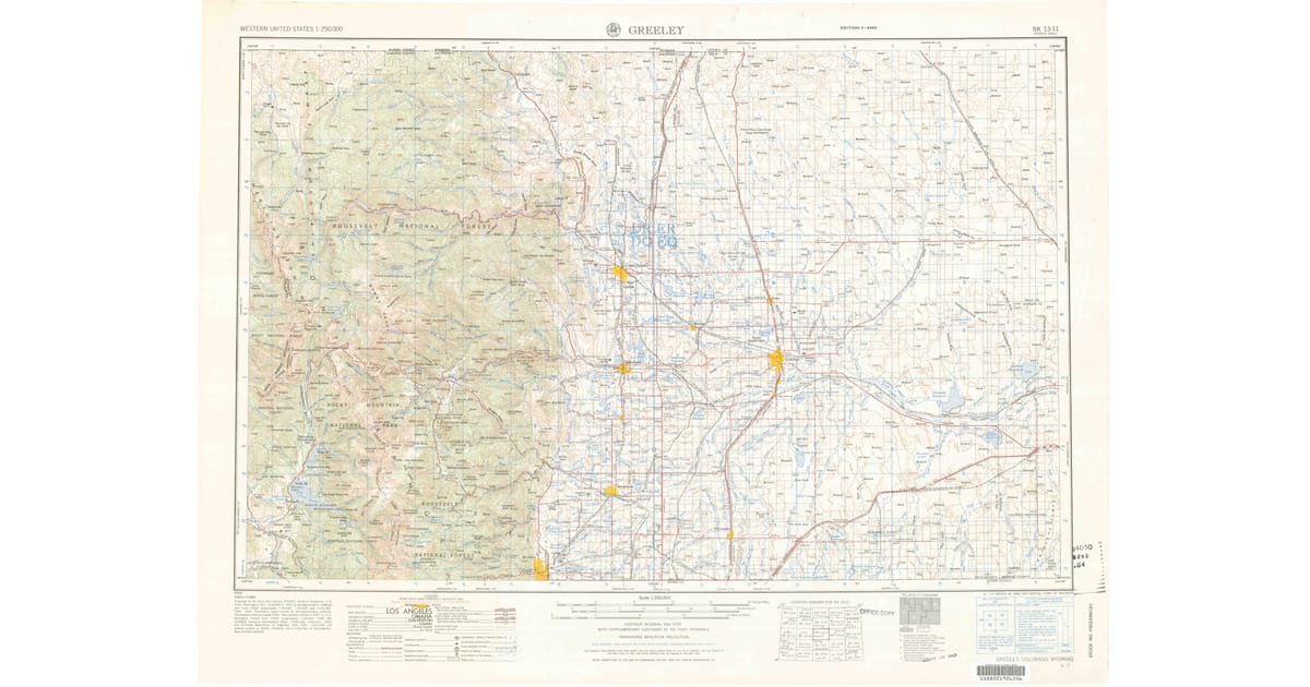 1965 Map of Greeley, CO — High-Res | Pastmaps
