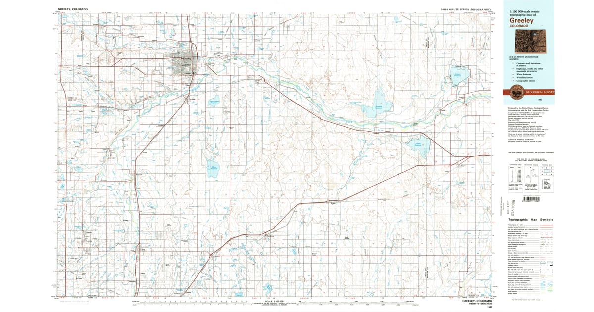 1980s Maps of Johnstown, CO | Pastmaps