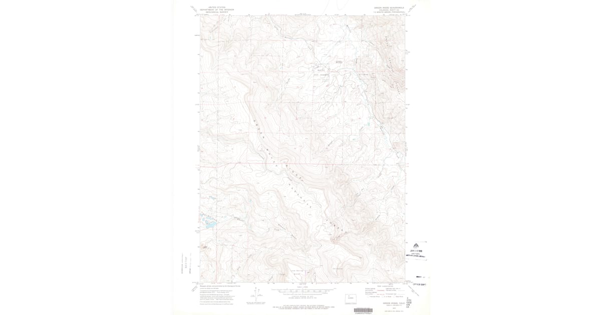 1972 Map of Green Ridge, Routt County, CO — High-Res | Pastmaps