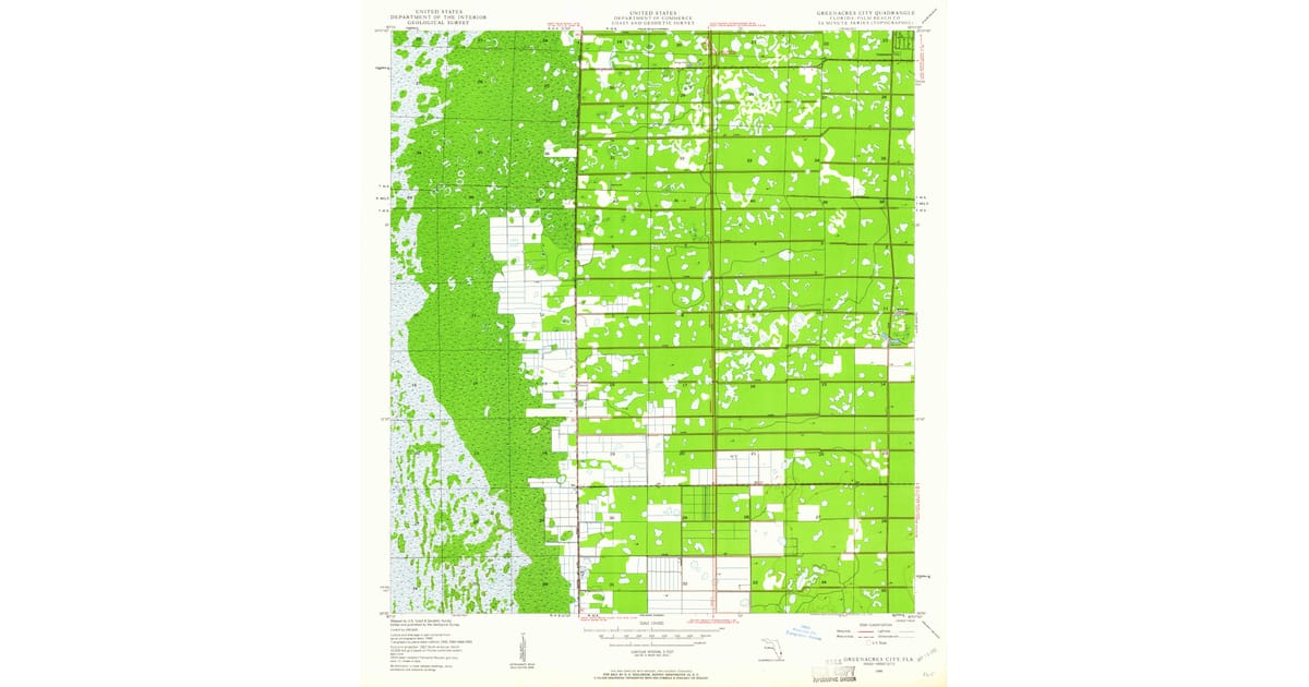 Old Maps of Rainbow Lakes, FL for Metal Detecting | Pastmaps