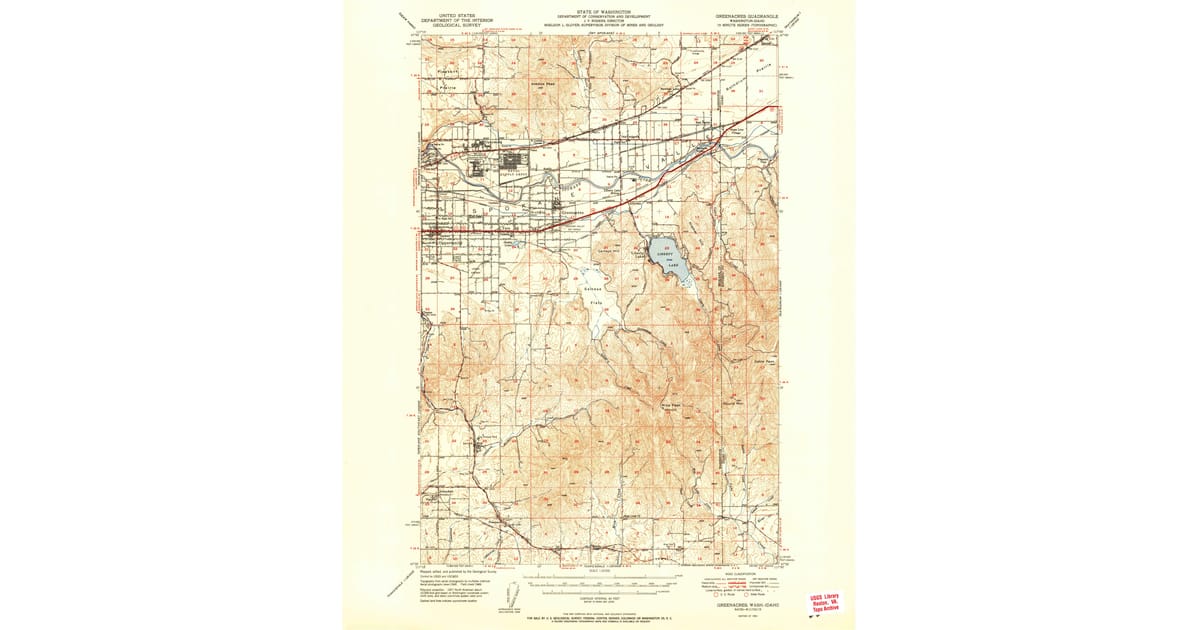 1950s Maps of East Farms, WA | Pastmaps