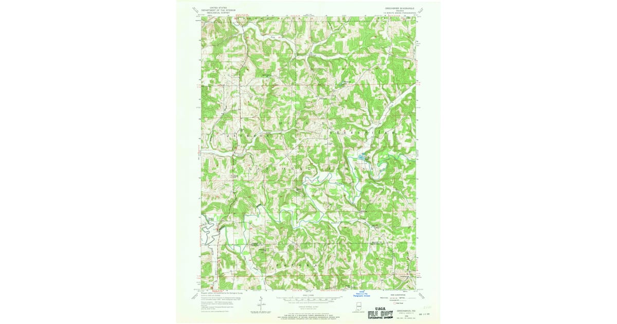 Old Maps of Brownstown, IN | Pastmaps