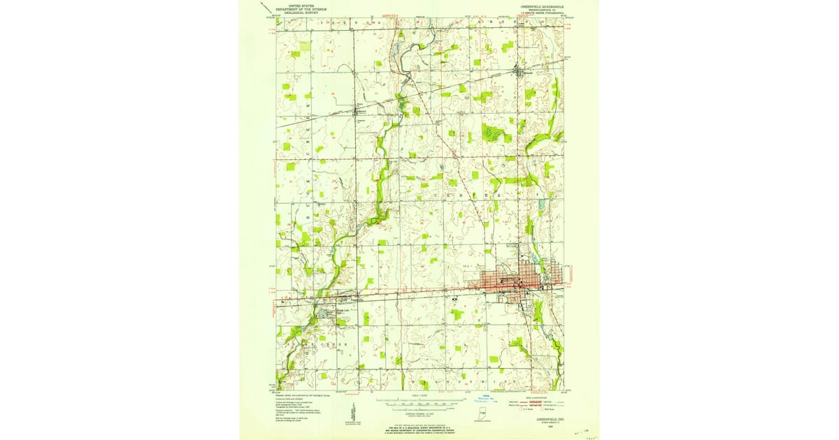 Old Maps of Greenfield, IN | Pastmaps