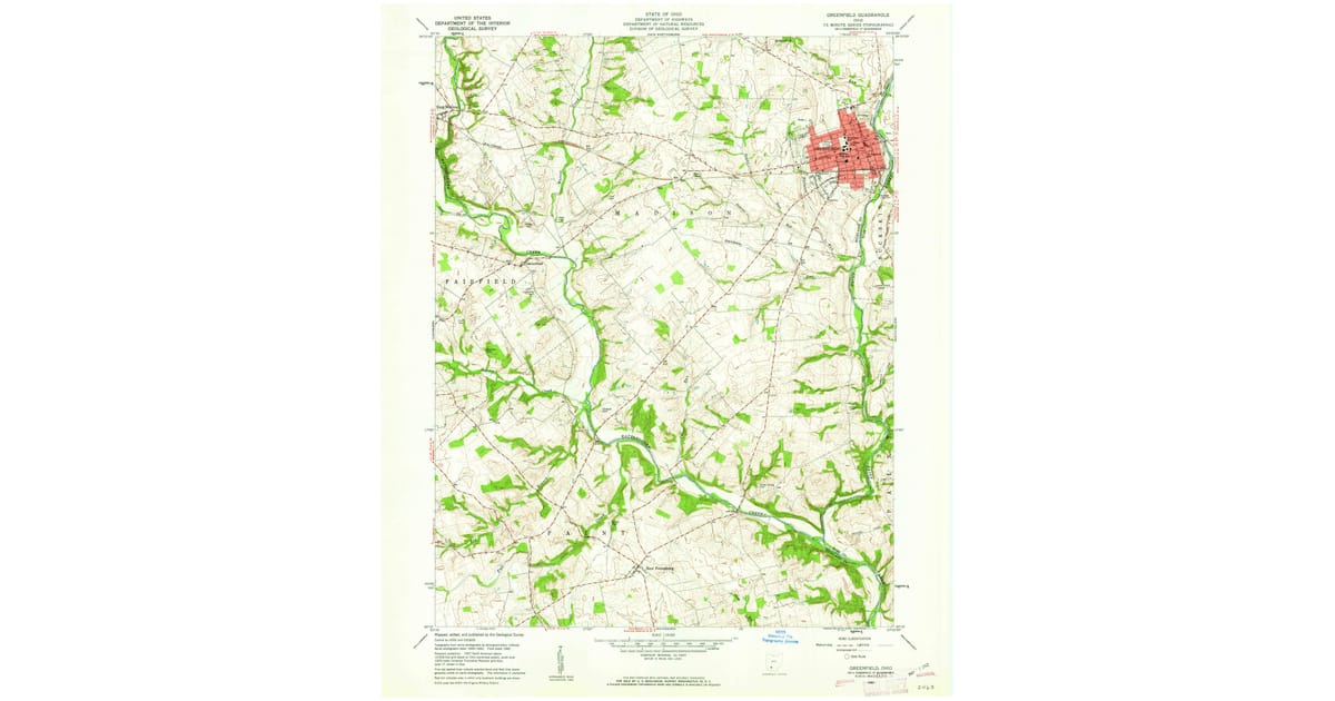 1960s Maps of Ross County, OH | Pastmaps