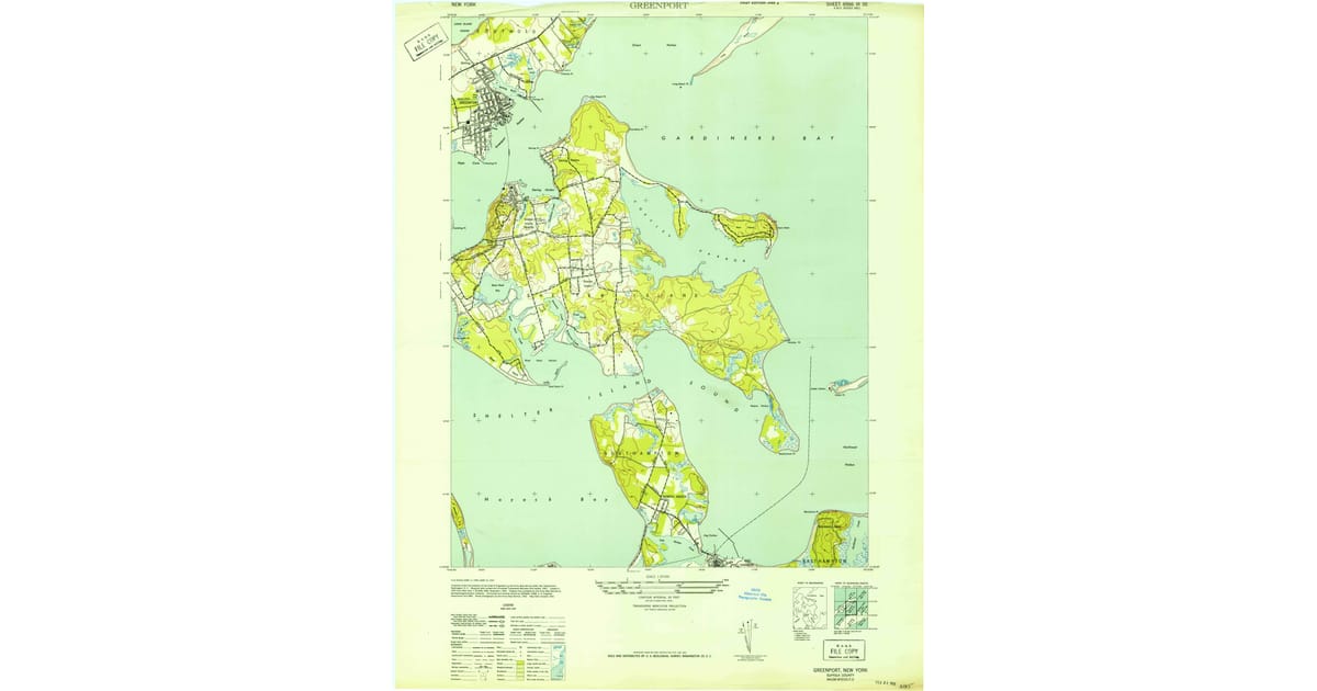 1947 Map of Greenport, Suffolk County, NY — High-Res | Pastmaps