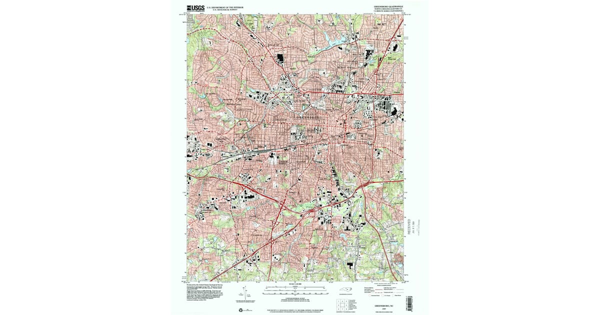1990s Maps of Terra Cotta, Greensboro | Pastmaps