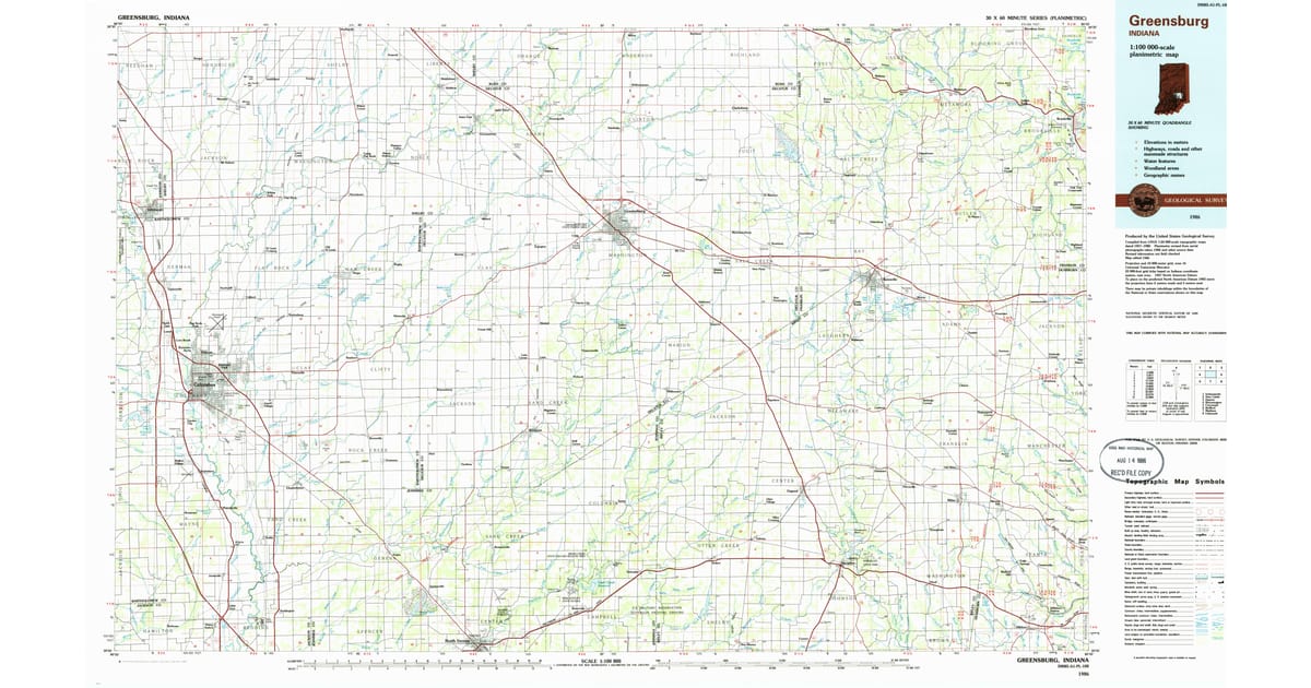 1980s Maps of Clinton, IN | Pastmaps
