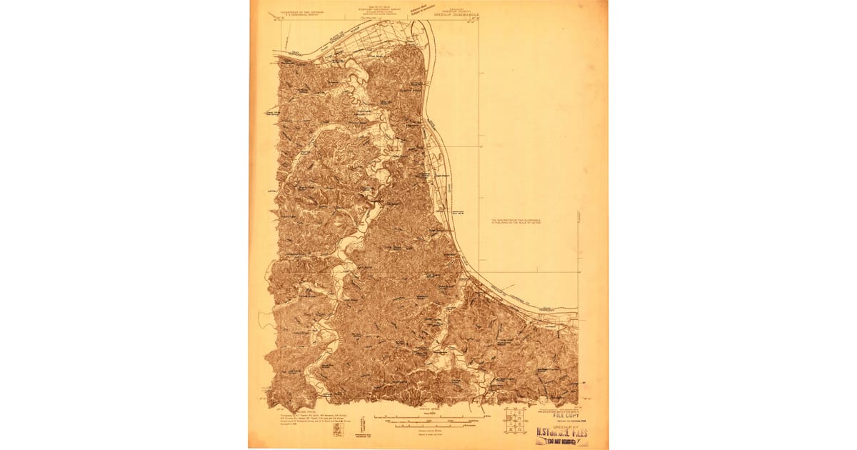 Old Maps of Junior Furnace, OH | Pastmaps