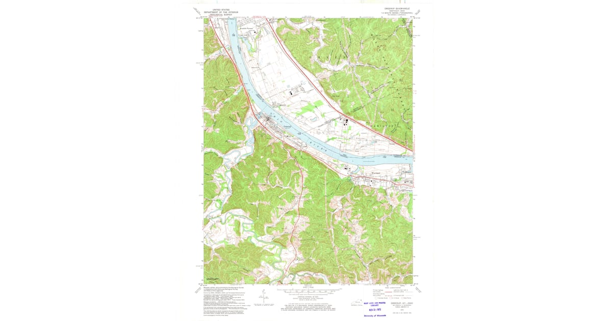 1970s Maps of Flatwoods, KY | Pastmaps