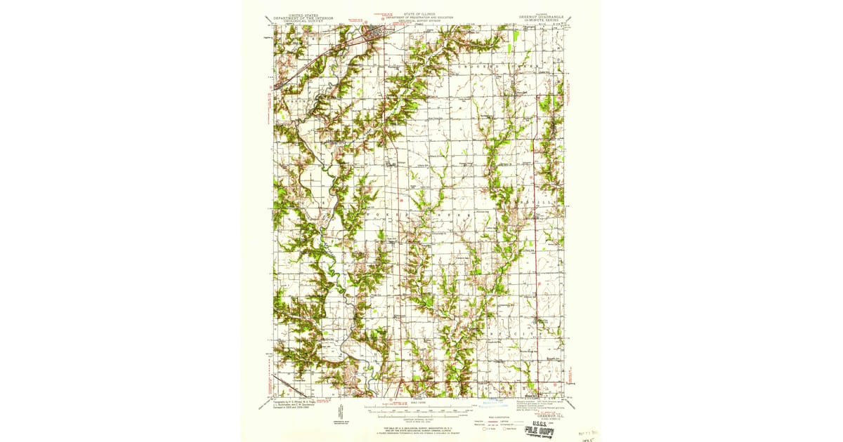 1940 Map of Greenup, IL — High-Res | Pastmaps