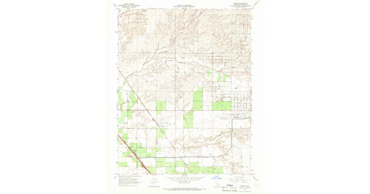 1965 Map of Gregg, Madera County, CA — High-Res | Pastmaps