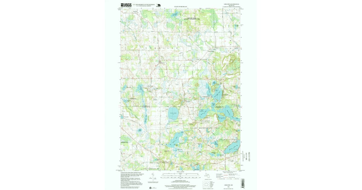 1990s Maps of Dexter Township, MI | Pastmaps