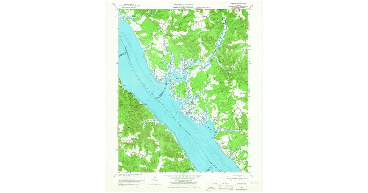 1965 Map of Gressitt, Gloucester County, VA — High-Res | Pastmaps
