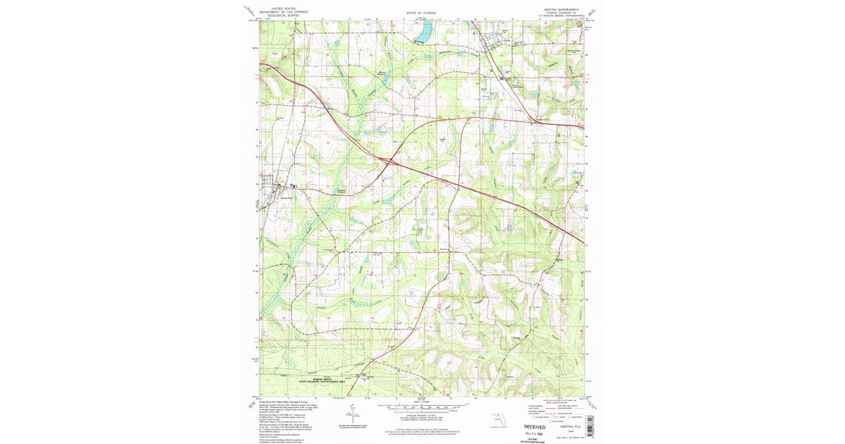 1994 Map of Gretna, FL — High-Res | Pastmaps