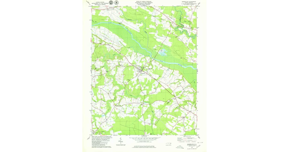 1970s Maps of Latham, NC | Pastmaps