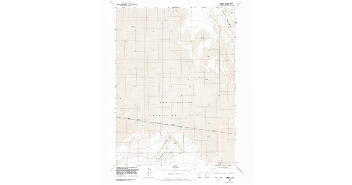 1991 Map of Groome, Box Elder County, UT — High-Res | Pastmaps