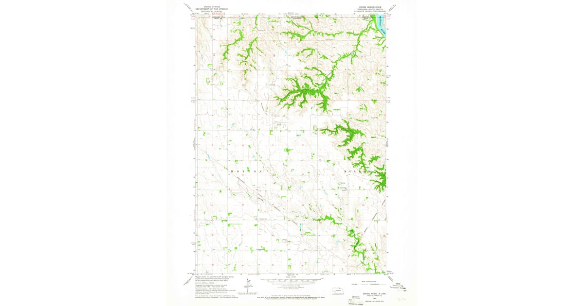 1964 Map of Gross, NE — High-Res | Pastmaps