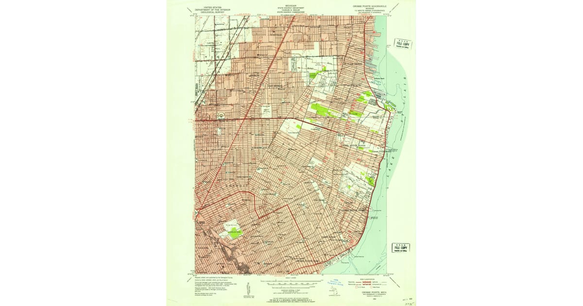 1950s Maps of Detroit, MI | Pastmaps